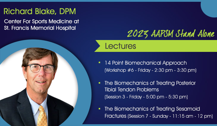 Speaker Series - Meet Our 2023 Stand Alone Speakers - Dr. Richard Blake