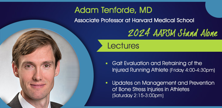 Speaker Series - Meet Our 2024 Stand Alone Speakers - Dr. Adam Tenforde